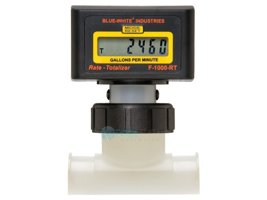 Blue White Flowmeter 3" Saddle Mount Digital SCH80 | RB-300S8-GPM1 ...