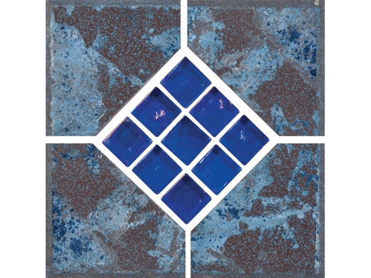 National Pool Tile Verona 6x6 Series | Tondela Blue Deco | VR681 DECO ...