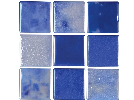 National Pool Tile Valencia 2x2 Series Glass Tile | Azul | VAL-AZUL 2X2 ...