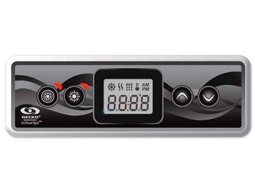 Gecko IN.K300-1OP LCD Spa Keypad Control and Overlay | 1 Pump 4-Button ...