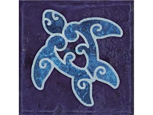 National Pool Tile Aquarius Collection Waters 6x6 Turtle Deco | Deep ...
