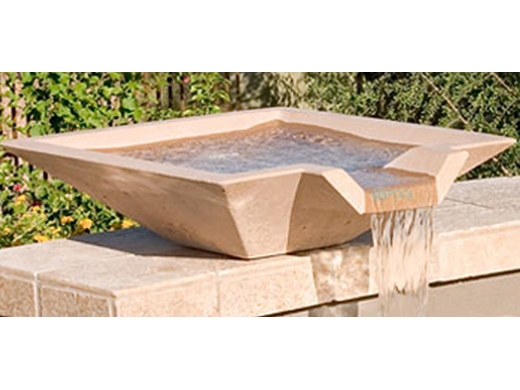 Water Scuppers and Bowls Riviera Spill Bowl | 30" Gray Smooth ...
