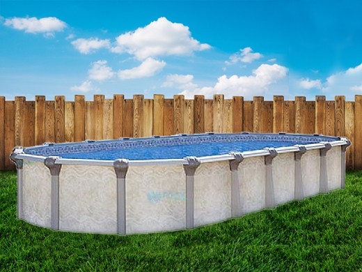 Oxford 16' x 28' Oval Above Ground Pool | Basic Package 52" Wall ...