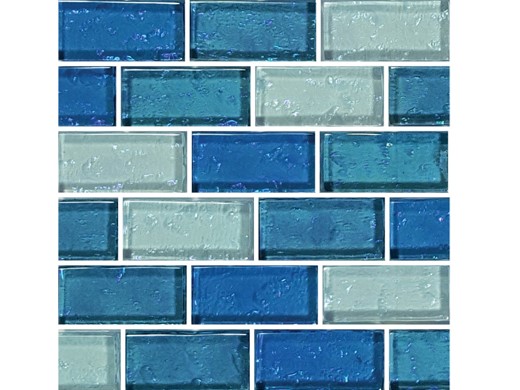 Artistry In Mosaics Galaxy Sky Blue Blend Glass Tile | 1x2 | GG82348B18 ...