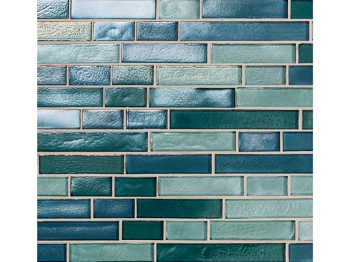 National Pool Tile Aquascapes Interlocking Glass Tile | Aquamarine ...