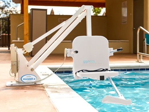 Aqua Creek Ranger 2 Pool Lift | No Anchor | White with White Seat | F ...