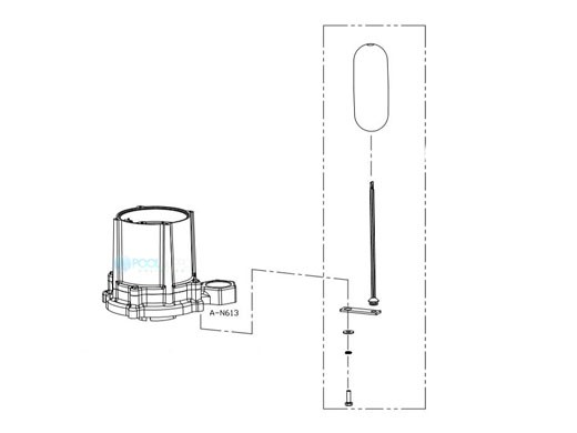 Little Giant Float Assembly with Steam Strap | 110970301 | Pool Supply ...