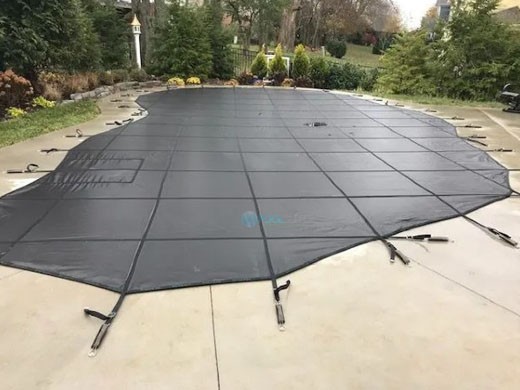 Merlin Dura-Mesh 15-Year Mesh Safety Cover | Rectangle 16' x 36' | 1 ...