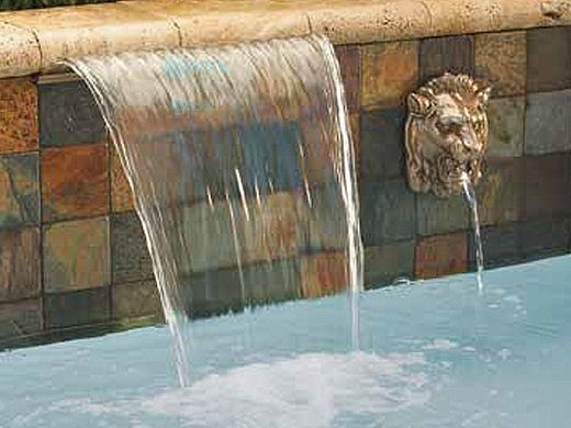 Pentair MagicFalls Waterfall Rain | 6" Lip - 8' Wide | Water Effect ...