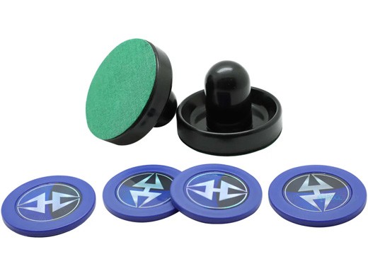 Hathaway Air Hockey 3.75-Inch Strikers and 2.87-Inch Puck Set | Black ...