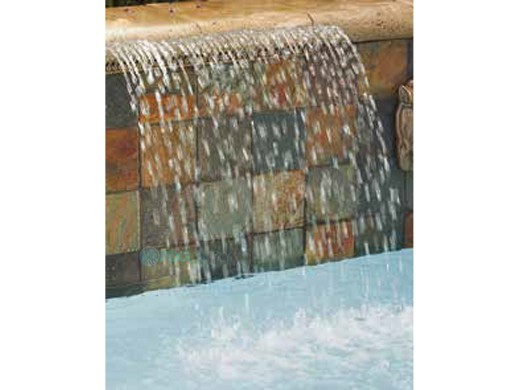 Pentair MagicFalls Waterfall Arc Rain | 6" Lip 4" Long | Bottom Feed ...