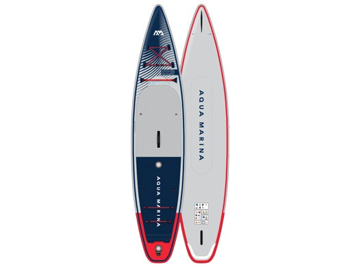 Aqua Marina Touring iSUP | Coil Leash | Hyper - Navy | 12' 6" x 32 ...
