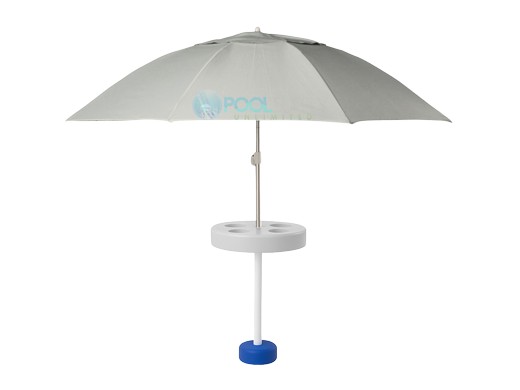Pool Buoy Floating Pool Umbrella | Shoreline Grey | PB-16011-SG | Pool ...