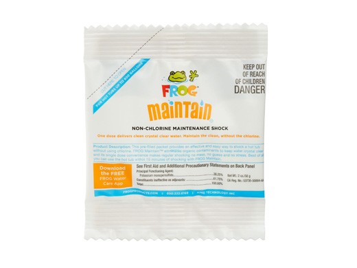 King Technology FROG Maintain Non-Chlorine Spa Shock | 1 Oz. Pouch | 01 ...