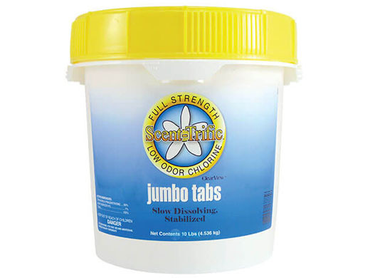 ClearView 3" Jumbo Scent-Trific Wrapped Chlorine Tabs | 10 LB ...