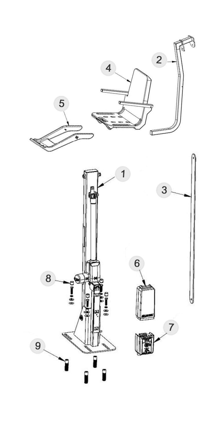 SR Smith multiLift2 Flanged Mounted ADA Compliant Pool Lift | Field ...