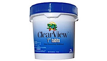 ClearView 1" Tablets Slow Dissolving Chlorine Tabs | 5 LB | CVTS005 ...