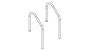InnovaPlas 2 Aluminum Handrail per BX | 50.00.33 | Pool Supply Unlimited