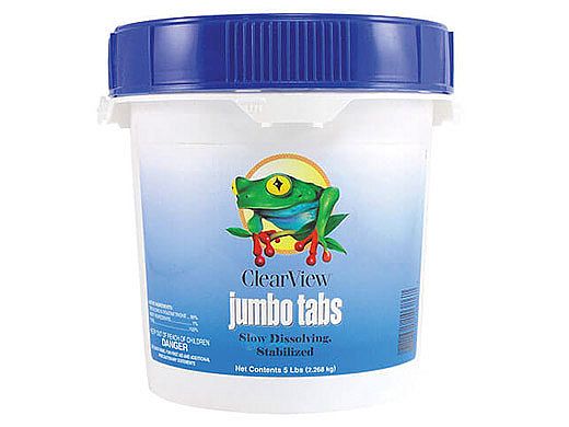 ClearView 3" Jumbo Unwrapped Chlorine Tabs | 5 LB | CVTL005U | Pool ...