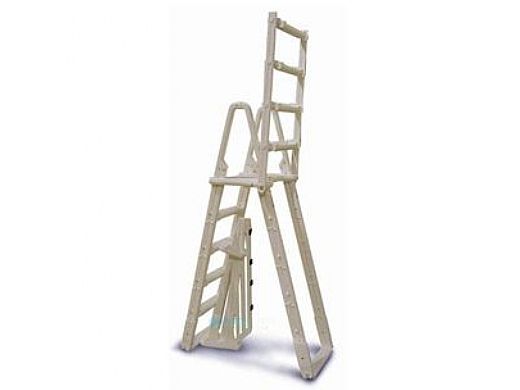 Confer Plastics A-Frame Ladder with Barrier System for 48"-54" Pools ...