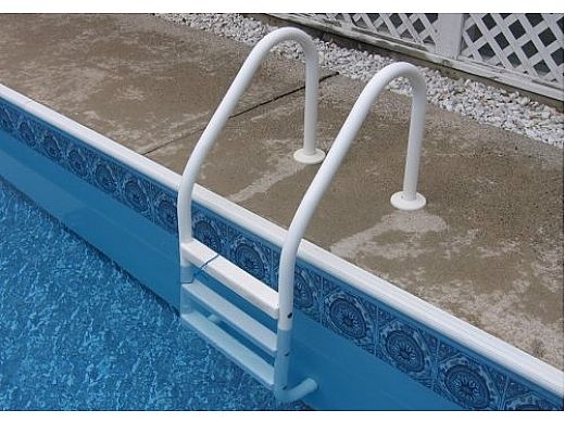 Saftron Economy 3-Step Ladder | .25" Thickness 1.90" OD | 24" W x 53" H ...