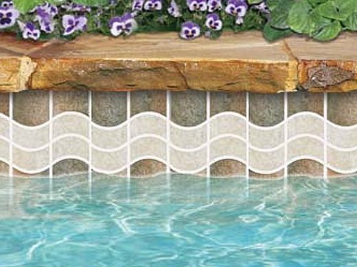 US Pool Tile New Surf Series | Green and Ivory | NS280 | Pool Supply ...