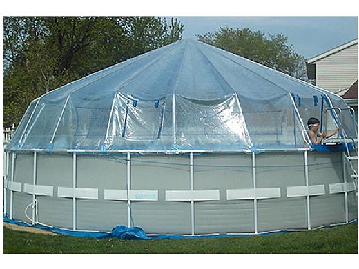 Fabrico Sun Dome All Vinyl Dome for Soft Sided Above Ground Pools | 12 ...