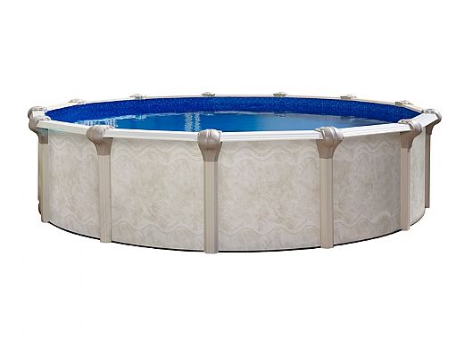 Oxford 16' Round Above Ground Pool | Ultimate Package 52" Wall | 163428 ...