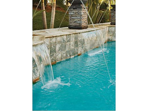 Pentair MagicFalls® Waterfall Rain | 13" Lip - 3' Long | Rear Feed ...