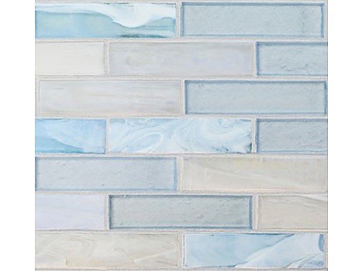 National Pool Tile Santorini SAN-BLUE1X4 | Pool Supply Unlimited