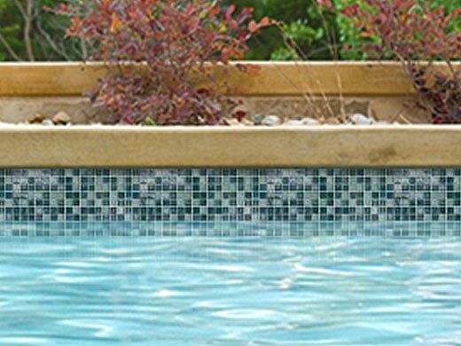 National Pool Tile Boutique Oceanside Mini Blend Glass Tile ...