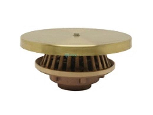 Crystal Fountains Suction Drain 4" with Round Anti-Vortex Plate ...