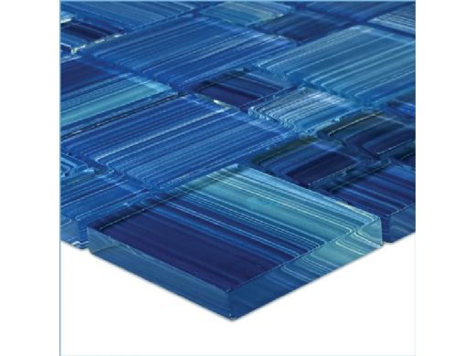 Artistry In Mosaics Watercolors Series Glass Tile | Caribbean Blue ...