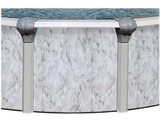 Tahoe 8' x 12' Oval Above Ground Pool | Basic Package 54" Wall | 182224 ...