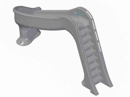 Global Pool Products Side Winder Swimming Pool Slide | Right Turn ...
