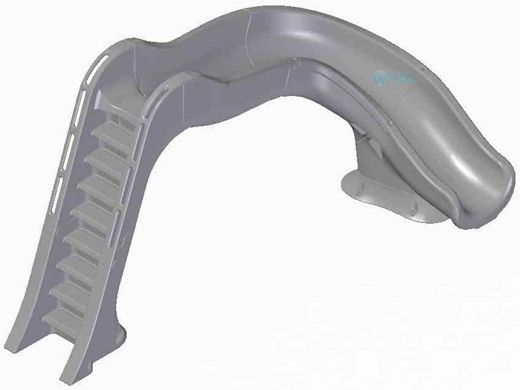 Global Pool Products Side Winder Swimming Pool Slide with LED Light ...