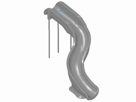 Global Pool Products Landscape Slide Swimming Pool Slide with LED Light ...