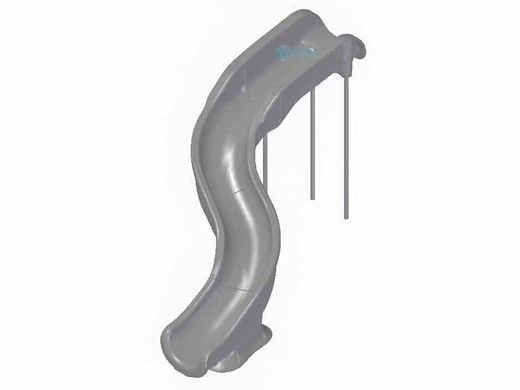 Global Pool Products Landscape Slide Swimming Pool Slide with LED Light ...
