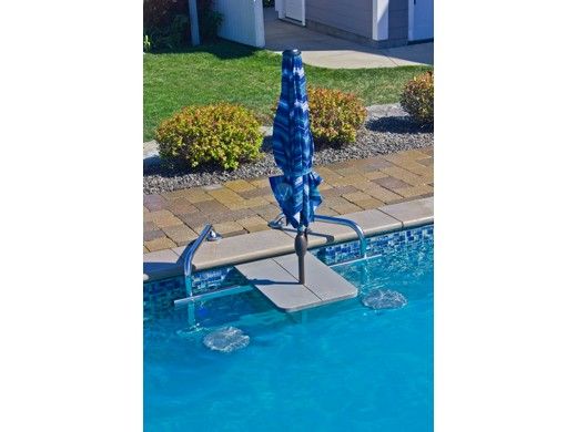 Global Pool Products 2-Seat Swim-Up High-Top Table with Matching ...