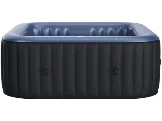 MSpa Comfort Series Tekapo Inflatable Square Bubble Spa | Metallic Blue ...
