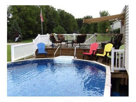 Coronado 16' x 28' Oval Above Ground Pool | White In-Wall Step | Basic ...