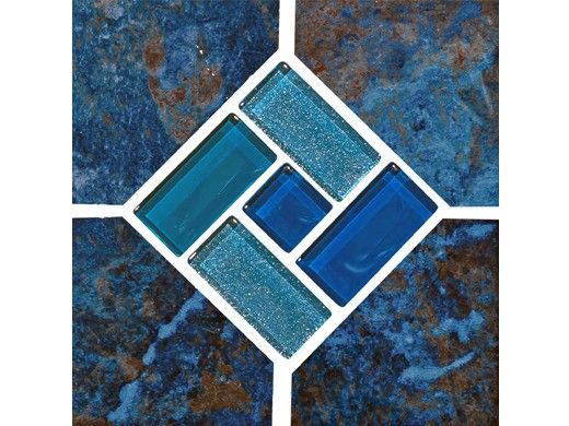 National Pool Tile Blue Seas 6x6 Series | Rustic Blue | SEA-RUSTIC DECO ...