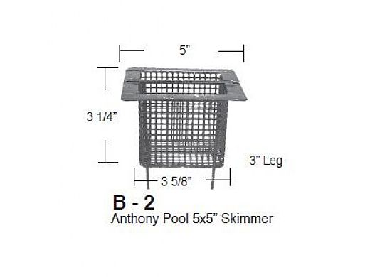 Aladdin Basket for Anthony Pool 5x5in Skimmer | B-2 | Pool Supply Unlimited