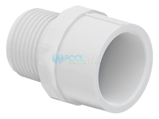 Dura Plastics Sch 40 Male Adapter | MIPT x Slip 2" PVC | White | 436 ...