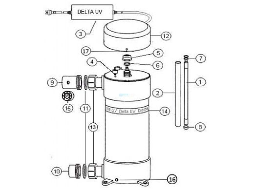 Delta Ultraviolet UV Sanitizer ES Series | ES-46 | 46 GPM | 35-08642 38 ...