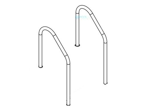 InnovaPlas 2 Aluminum Handrail per BX | 50.00.33 | Pool Supply Unlimited