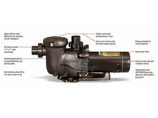 Hayward MaxFlo XL Uprated Pool Pump 1HP 115V 230V | W3SP2307X10 *Free ...