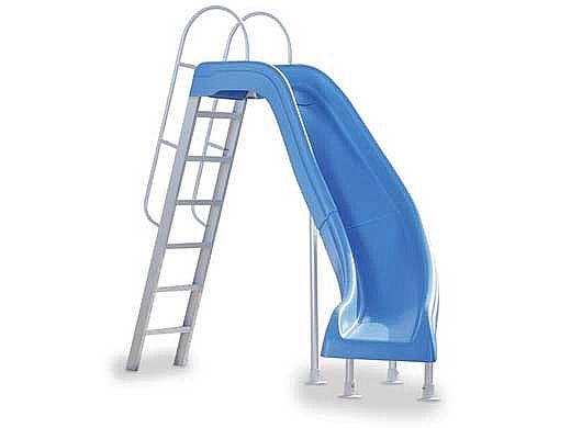 Inter-Fab City 2 Pool Slide | Right Curve | White | CITY2-CRW | Pool ...