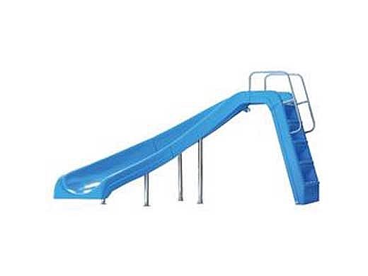 Inter-Fab White Water Pool Slide | Right Curve | Blue | WWS-CRB-SS ...