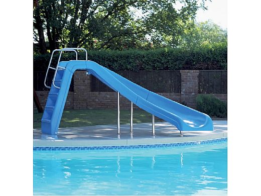 Inter-Fab White Water Pool Slide | Left Curve | White | WWS-CL-SS ...